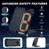 China AMJOR AJ-B35 3 in 1 Wireless Charger 10W Power Bank for iPhone Apple Watch AirPods for sale