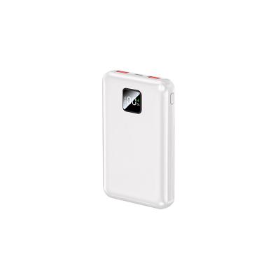 China 10000mAh PD Power Bank 20W Fast Charging Portable Charger Blue White for sale