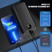 China Fast Charge Power Bank 22.5W 10000mAh Portable Charger Blue White for sale