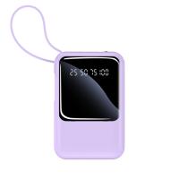 China Amjor AJ-S8PL 20W Built In Cable Power Bank 10000mAh with LED Indicator for sale
