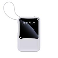 China Outdoor Portable Power Bank 22.5W PD with Built-in Cable LED Indicators 10000mAh for sale