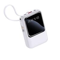 China Outdoor Portable Power Bank 22.5W PD with Built-in Cable LED Indicators 10000mAh for sale