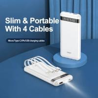 China Universal Outdoor Power Bank 10000mAh with Built-in Cable and Lightning Output 5V/2.4A for sale