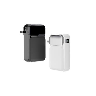 China 10000mAh Wall Plug Power Bank PD18W Output LED Indicator Overcharge Protection Portable Charger for sale