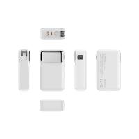 China 10000mAh Wall Plug Power Bank PD18W Output LED Indicator Overcharge Protection Portable Charger for sale