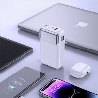 China 10000mAh Wall Plug Power Bank PD18W Output LED Indicator Overcharge Protection Portable Charger for sale