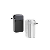 China Amjor AJ-S8PL 20000mAh Portable Fast Charging Power Bank with Built In Type C Cable CE Approved 22.5W PD for sale