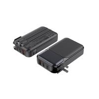 China Amjor AJ-S8PL Built In Cable Power Bank 22.5W PD USB 5V/2.4A Lightning Output for sale