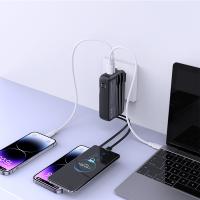 China Amjor AJ-S8PL Portable Power Bank 22.5W PD Built-in Cable Fast Charging 10000mAh Outdoor for sale