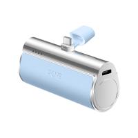China Mini Leather Power Bank 4500mAh 5V 2.1A Output Tail Plug Portable Charger Gift for sale