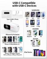 China Mini Capsule 5000mAh 20W Type-C Portable Charger for iPhone 15 and Android for sale