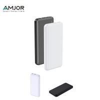 China Amjor 10000mAh USB-C Power Bank Portable Charger 3 Ports Fast Charging for sale
