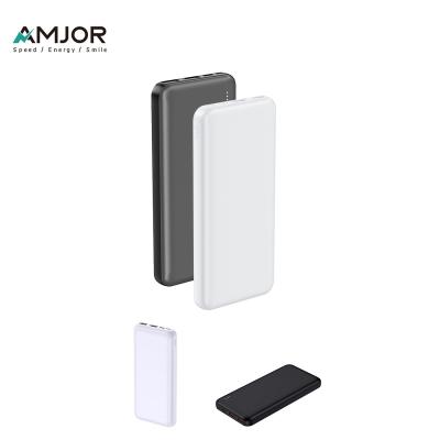 China Amjor 10000mAh USB-C Power Bank Portable Charger 3 Ports Fast Charging for sale