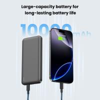 China Amjor 10000mAh USB-C Power Bank Portable Charger 3 Ports Fast Charging for sale