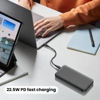 China Amjor 10000mAh USB-C Power Bank Portable Charger 3 Ports Fast Charging for sale