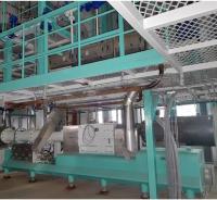 China Double Screw Floating Fish Feed Pellet Making Machine 8-12t/h Capacity Fish Feed Pellet Mill for sale