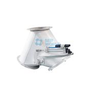 China Round Two Way Diverter Pneumatic Electric Three Way 100-250t/H for sale