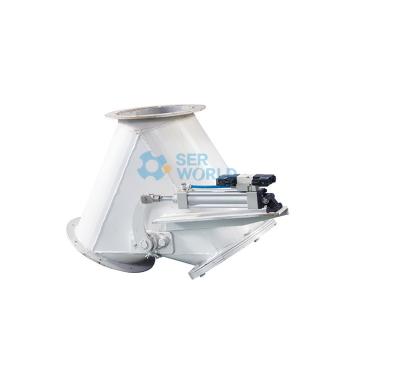 China Round Two Way Diverter Pneumatic Electric Three Way 100-250t/H for sale