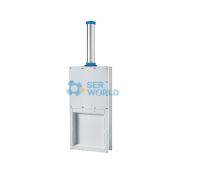 China Electric / Pneumatic Control Conveyor Slide Gate For Animal Food Processing Material Discharge for sale