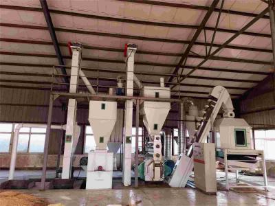China 2000-3000kg/Hour Small-Scale Poultry Feed Production Line Small Manufacturing Machines Mini chicken Feed Making Machine Livestock Pellets Plant for sale
