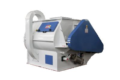 China Double-Shaft Paddle Mixer Animal Feed Mixer Machine 500kg/P For Poultry Feed Line for sale