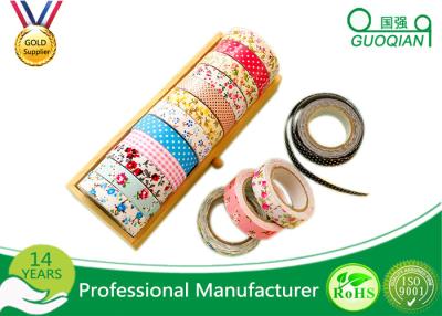 China Printed Waterproof Masking Tape , Washi Colored Paper Masking Tape For Kid for sale