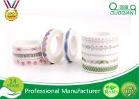 China Printed Waterproof Masking Tape , Washi Colored Paper Masking Tape For Kid for sale