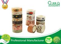 China Printed Waterproof Masking Tape , Washi Colored Paper Masking Tape For Kid for sale