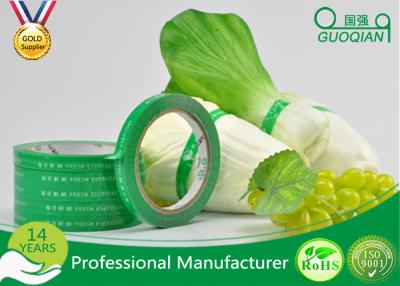 China Waterproof Printed Carton Sealing Tape , Food Grade Custom Printed Duct Tape For Vegetable for sale