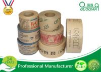China Custom Printed Brown Kraft Paper Tape Self Adhesive Waterproof for sale
