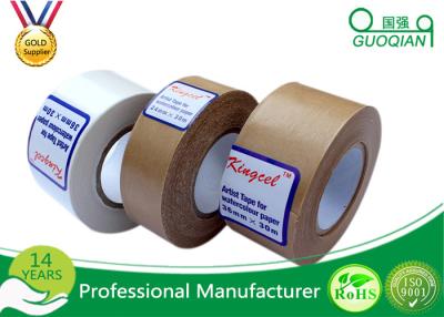 China Water Activated Reinforce Kraft Paper Tape For Sealing Carton for sale