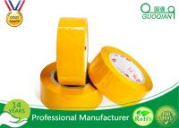 China Yellowish Colored Duct Tape Waterproof Masking Tape For Carton Sealing Hot Melt Adhesive for sale