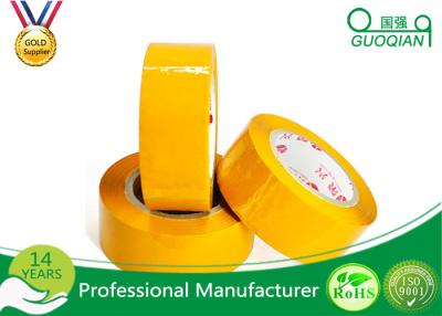China Yellowish Colored Duct Tape Waterproof Masking Tape For Carton Sealing Hot Melt Adhesive for sale