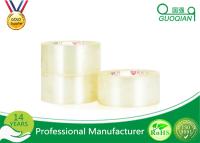 China Custom Printed Crystal Clear Tape , Self Adhesive Transparent Waterproof Tape for sale