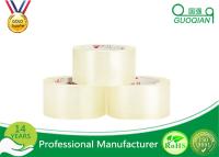 China Custom Printed Crystal Clear Tape , Self Adhesive Transparent Waterproof Tape for sale