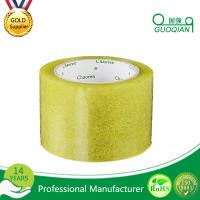 China Custom Quiet Transparent Packing Tape , Personalized Rubber Adhesive Tape Free Sample for sale