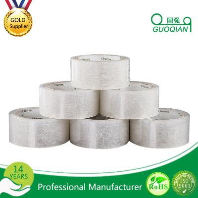China Strong Adhesive White Silent Packing Tape , Clear Custom Masking Tape for sale
