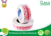 China White Printed Packing Tape For Beverage / Food 31-50mic Thickness for sale