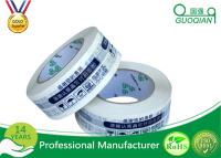 China Hot Melt Transparent Printed Packing Tape With EU ROHS Directive for sale