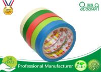 China Rubber Glue Masking Colored Masking Tape Colorful General Purpose 19mm x 35 Meter Crepe for sale