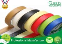 China Decorative Low Tack Masking Tape , Blue Painters Masking Tape Rubber Adhesive for sale
