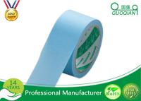 China Adhesive Waterproof Colored Bule Masking Tapes Auto Painting Paper Masking Tape for sale
