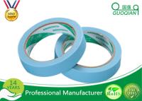 China Adhesive Waterproof Colored Bule Masking Tapes Auto Painting Paper Masking Tape for sale