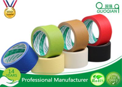China Crepe Paper Colored Masking Tape With High Temperature Silicone for sale
