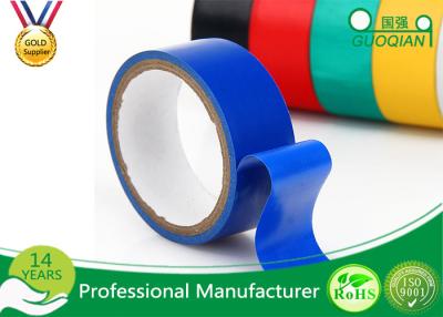 China Blue PVC Waterproof Insulation Tape Electrical , High Voltage Electrical Tape Heat Resistant for sale