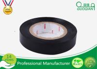 China Black Coloured Electrical Tape , Self Adhesive Pvc Electrical Insulation Tape for sale