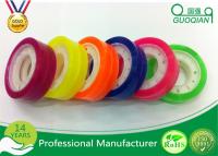 China Custom Colorful Sticky BOPP Stationery Tape Water based For Office Sealing for sale