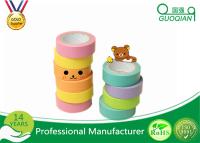 China Coloured Printed Parcel Tape , Transparent Bopp Tape For Paper Sealing for sale