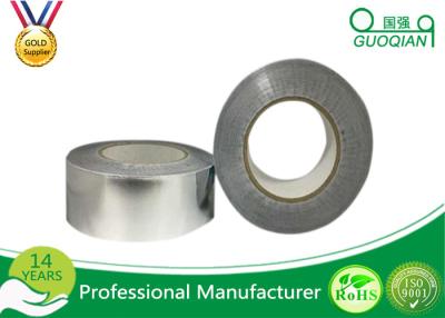 China High Heat Aluminum Foil Tape With Adhesive Sliver / White Color for sale