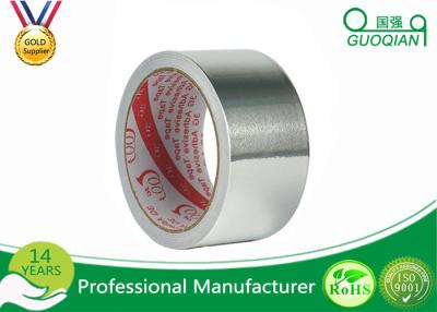 China Reinforced Heat Resistant Foil Tape For Fefrigerator Wind Pipe Sliver Color for sale